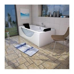 AcquaVapore Whirlpool-Badewanne Whirlpool Badewanne Eckwanne Wanne W81H-TH-A-SC 90x180cm