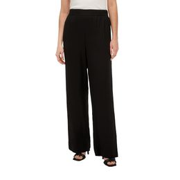 s.Oliver BLACK LABEL Stoffhose, Gummibund, für Damen, schwarz, 42