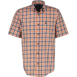 Lerros Freizeithemd, Regular Fit, Kurzarm, Button-Down-Kragen, für Herren, orange, L