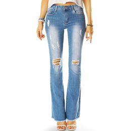 be styled Bootcut-Jeans Mid Waist destroyed Bootcut Jeans