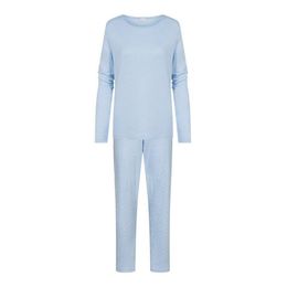 Mey Pyjama Anzug lang, blau