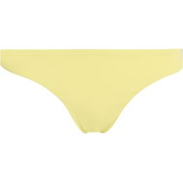 Tommy Hilfiger Bikini-Hose, hoher Beinausschnitt, uni, für Damen, gelb, M