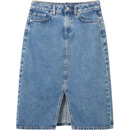 Tom Tailor Jeansrock, Knielänge, Beinschlitz, für Kinder, blau, 164