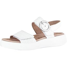Gabor® Sandaletten, Leder, Weite G, für Damen, weiß, 39