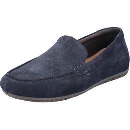 Rieker Slipper, Veloursleder, für Herren, blau, 44