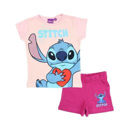 Lilo and Stitch Lilo & Stitch Shorty (2 tlg) Mädchen Set T-Shirt & Kurze Hose Gr. 98