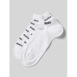 BOSS Sneakersocken mit Allover-Label-Print im 2er-Pack