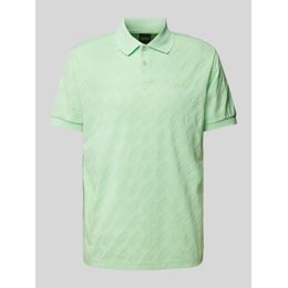 BOSS Green Regular Fit Poloshirt mit Allover-Muster Modell 'Pirax'
