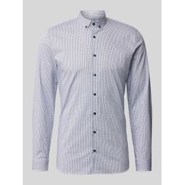 OLYMP Super Slim Fit Business-Hemd mit Button-Down-Kragen