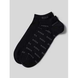 BOSS Sneakersocken mit Allover-Label-Print im 2er-Pack