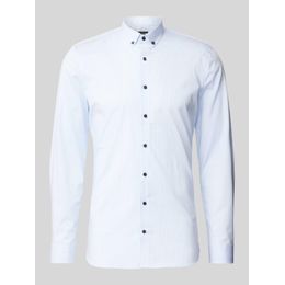 OLYMP Super Slim Fit Business-Hemd mit Button-Down-Kragen