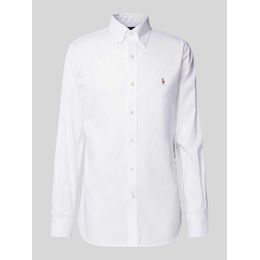 Polo Ralph Lauren Slim Fit Business-Hemd mit Label-Stitching