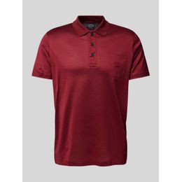 Paul & Shark Regular Fit Poloshirt im unifarbenen Design