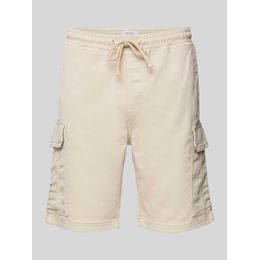 McNeal Shorts in unifarbenem Design mit elastischem Bund