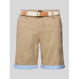 McNeal Slim Fit Bermudas mit Gürtel