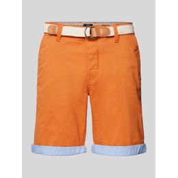 McNeal Slim Fit Bermudas mit Gürtel