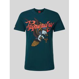 Superdry T-Shirt mit Motiv- und Statement-Print Modell 'TATTOO SCRIPT'