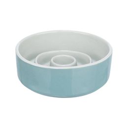 Trixie Futterbehälter Slow Feeding Keramiknapf grau/blau