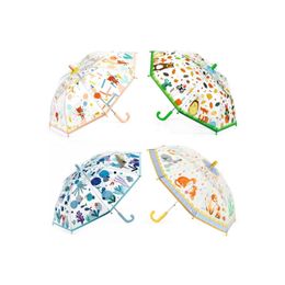 Djeco Stockregenschirm Kinderregenschirm mit Tiermotiven für Kinder ab 3 Jahren