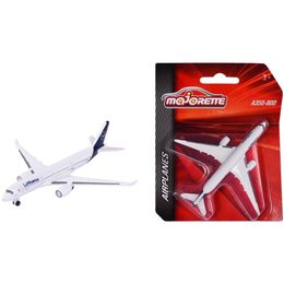 Majorette Spielzeug-Flugzeug Spielzeugauto Flugzeug Airport Airbus 350 Lufthansa 212057980Q02