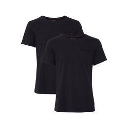 Blend T-Shirt Einfarbiges Rundhals T-Shirt 2er Stück Set BHNOEL (1-tlg) 4033 in Schwarz-2