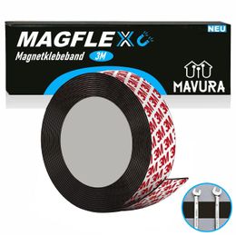 MAVURA Magnethalter MAGFLEX Magnetband selbstklebend Magnetklebestreifen Magnetstreifen