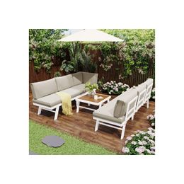 XDeer Spielzeug-Gartenset Garten-Lounge-Set aus Aluminium Schutzfüßen Loungeset