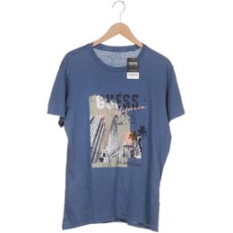 Guess Herren T-Shirt, blau, Gr. 48