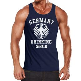 MoonWorks Tanktop Deutschland Herren Tanktop Germany Drinking Bier Team Adler mit Print