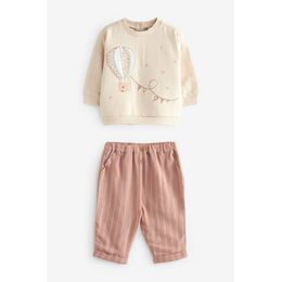 next Sweatanzug Baby Pulli und Hose mit weitem Bein im 2er-Set (2-tlg)