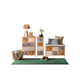 Kommode HEINE HOME Sideboards Gr. B/H/T: 55,5 cm x 81,5 cm x 30 cm, beige (natur) Kommode