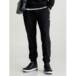 Sweathose Calvin Klein Jeans "SKINNY TECHNICAL BADGE PANT" Gr. XXL, N-Gr, schwarz (ck black) Herren Hosen Sweathosen