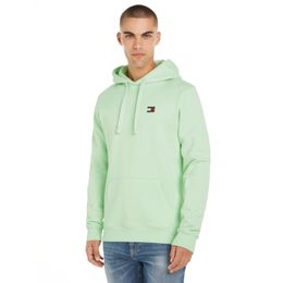 Kapuzensweatshirt Tommy Jeans "TJM REG BADGE HOODIE EXT" Gr. XXL, grün (opal green) Herren Sweatshirts mit Kordel