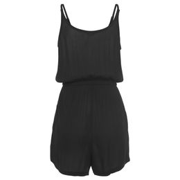 Kurzoverall Lascana Gr. 34, N-Gr, schwarz Damen Overalls Kurzoveralls