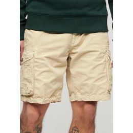 Shorts Superdry "SD-PARACHUTE LIGHT SHORT" Gr. 28, N-Gr, grau (stone) Herren Hosen Shorts