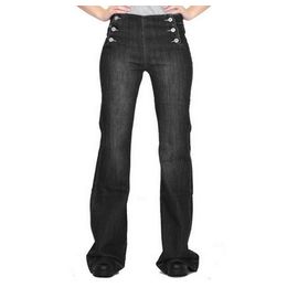RUZU UG Stretch-Jeans Damenjeans Skinny Vintage Jeans Slim-Fit-Schlaghose Slim-Fit Jeans