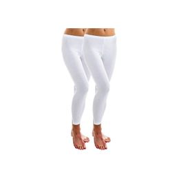 Hermko Leggings 1720 2er Pack Damen Legging aus 100% Bio-Baumwolle
