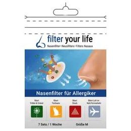 Filter Your Life Nasenfilter f.Allergiker Gr.M 7X2 St