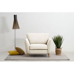 Home Affaire Sessel MARSEILLE Polstersessel, mit Massivholzbeinen aus Eiche, verschiedene Bezüge und Farbvarianten, beige