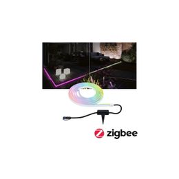 Paulmann LED Gartenstrahler Plug & Shine Stripe Smooth Einzelstripe IP67 RGBW+ 22W Weiß, LED fest integriert, Tageslichtweiß, Smart Home Zigbee 3.0, weiß