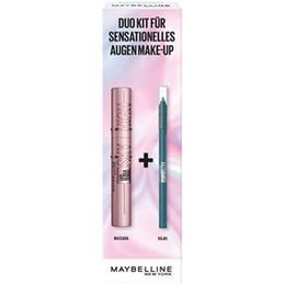 Maybelline New York Augen Make-up Mascara Geschenkset Lash Sensational Sky High Cosmic 7,2 ml + Gel Pencil Nr. 814 Blue Disco 1,3 g