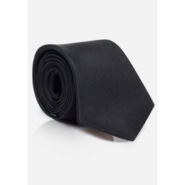 MONTI Krawatte LORENZO aus 100 % feinster Seide mit edlem Glanz, schwarz