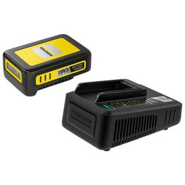 Kärcher KÄRCHER Starter Kit Battery Power 18/25 Akku Starter-Set, 18 V/2,5 Ah, inkl. Schnellladegerät, gelb|schwarz