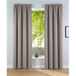 Verdunkelungsvorhang Solana, my home, Kräuselband (2 St), verdunkelnd, 2er-Set, Bestseller mit 4,5 Sternen, Breite 140 cm, einfarbig, beige