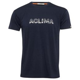 Aclima - Lightwool Tee Logo - Merinoshirt Gr S blau