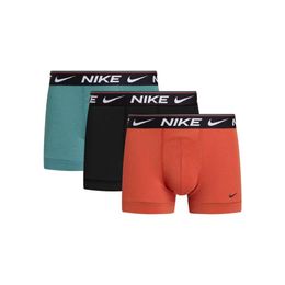 NIKE Underwear Trunk TRUNK 3PK (Packung, 3-St., 3er) mit Logo auf dem Bund, bunt