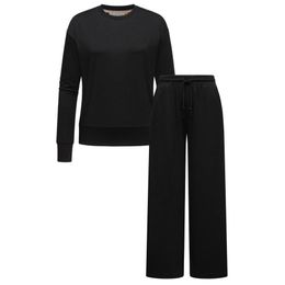 Ragwear Sweater Set Delje (Set, 2-tlg., 2er-Pack) Damen Set aus weiter Hose und Pullover, schwarz