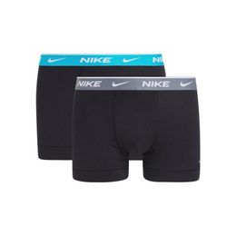 NIKE Underwear Trunk TRUNK 2PK (Packung, 2-St., 2er) mit NIKE Logo-Elastikbund, schwarz