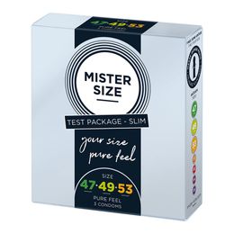 Mister Size Probierset - Slim, 3 Kondome