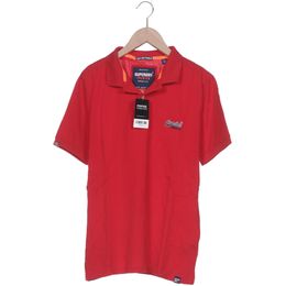 Superdry Herren Poloshirt, rot, Gr. 52